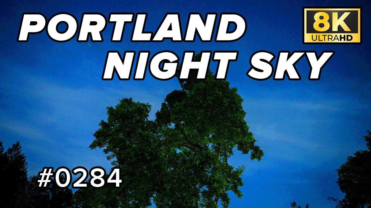 8K Timelapse of the Night Sky and Clouds over Portland, Oregon (Sony ...
