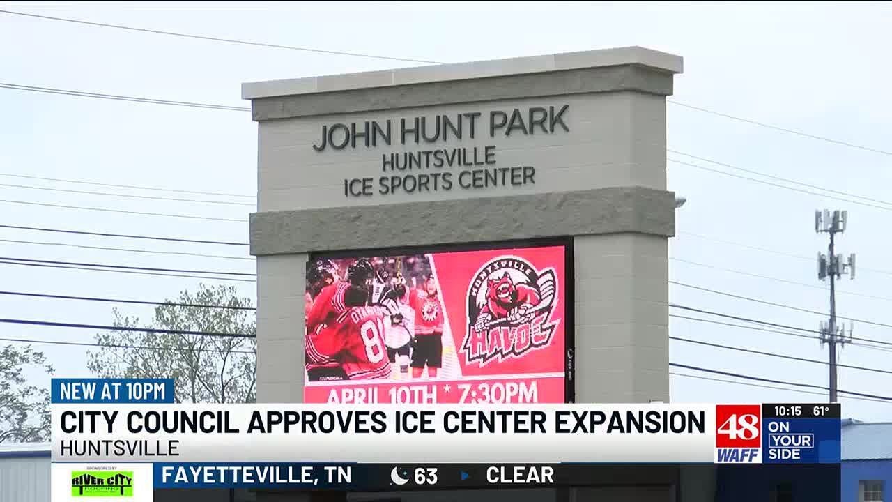 City council approves expansion for Huntsville Ice Sports Center - YouTube