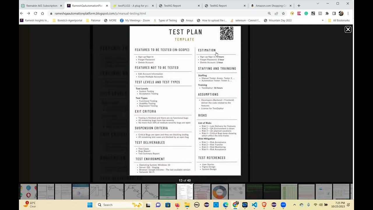 Manualtesting Testplan Oct 25 2023 Youtube
