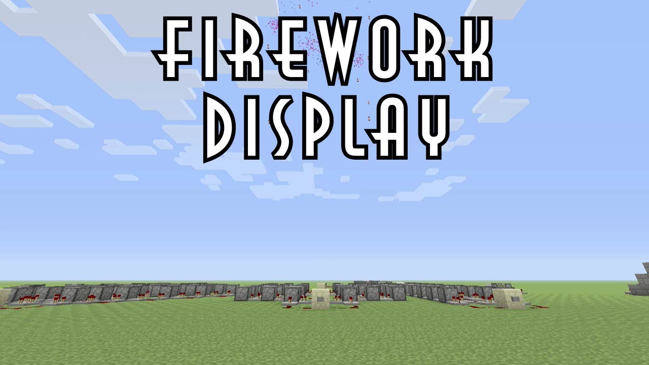 Minecraft Tutorial Firework Display Youtube