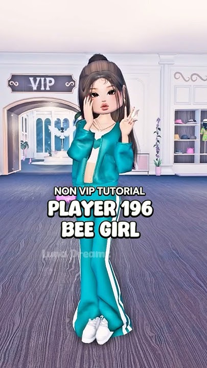 How to Make PLAYER 196 Bee Girl in DTI 🐝*NON VIP* Tutorial Squid Game - YouTube