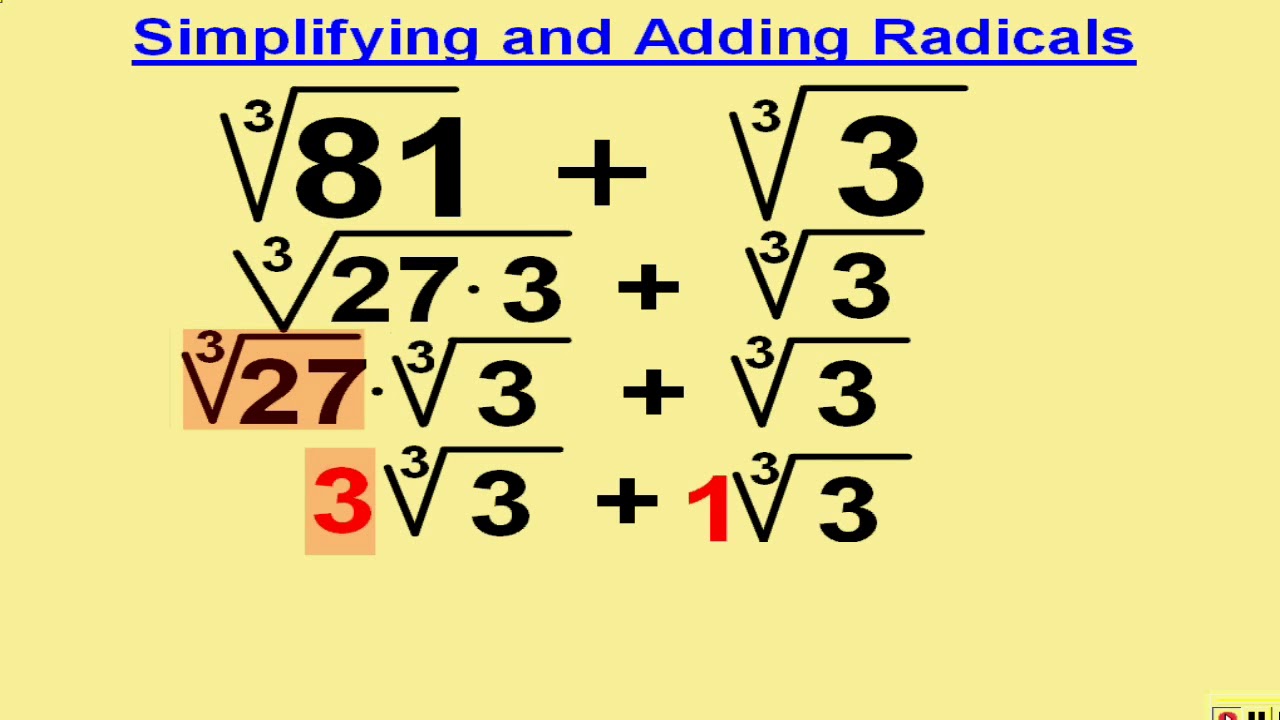 Adding Cube Roots YouTube Adding Cube Roots YouTube