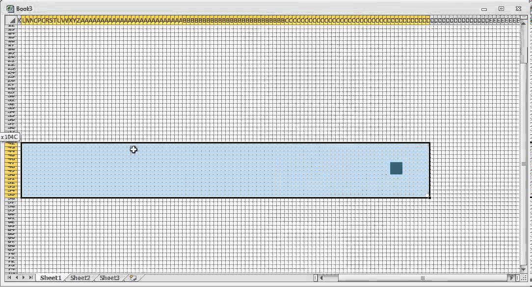Microsoft Office Excel - Panning while making a selection (box) - YouTube