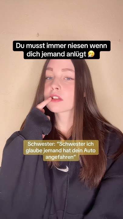 #pov : Du musst immer niesen wenn dich jemand anlügt! #shorts #acting - YouTube