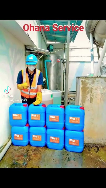 ส่งน้ำยาพร้อมกับล้างเกลือ Soft #Ohana Service #Chemical #Cleaning #Chiler #Cooling Tower # ...