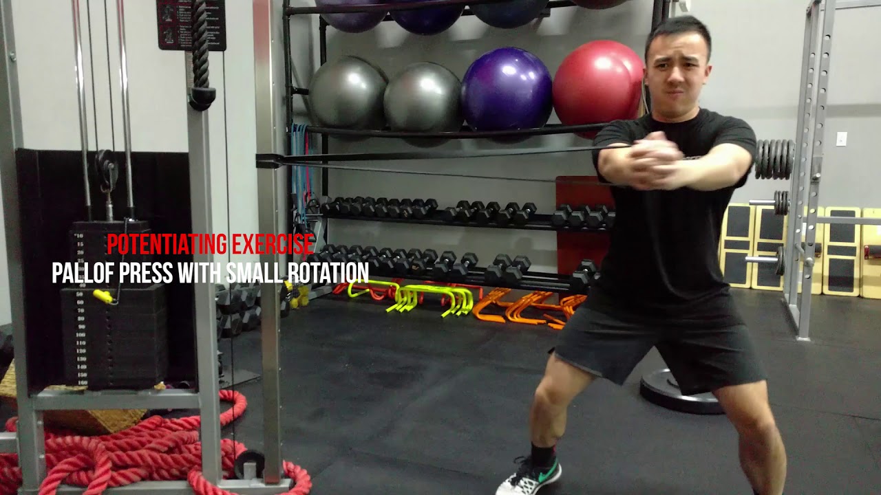 Pallof Press into Medicine Ball Rotation Slam - YouTube