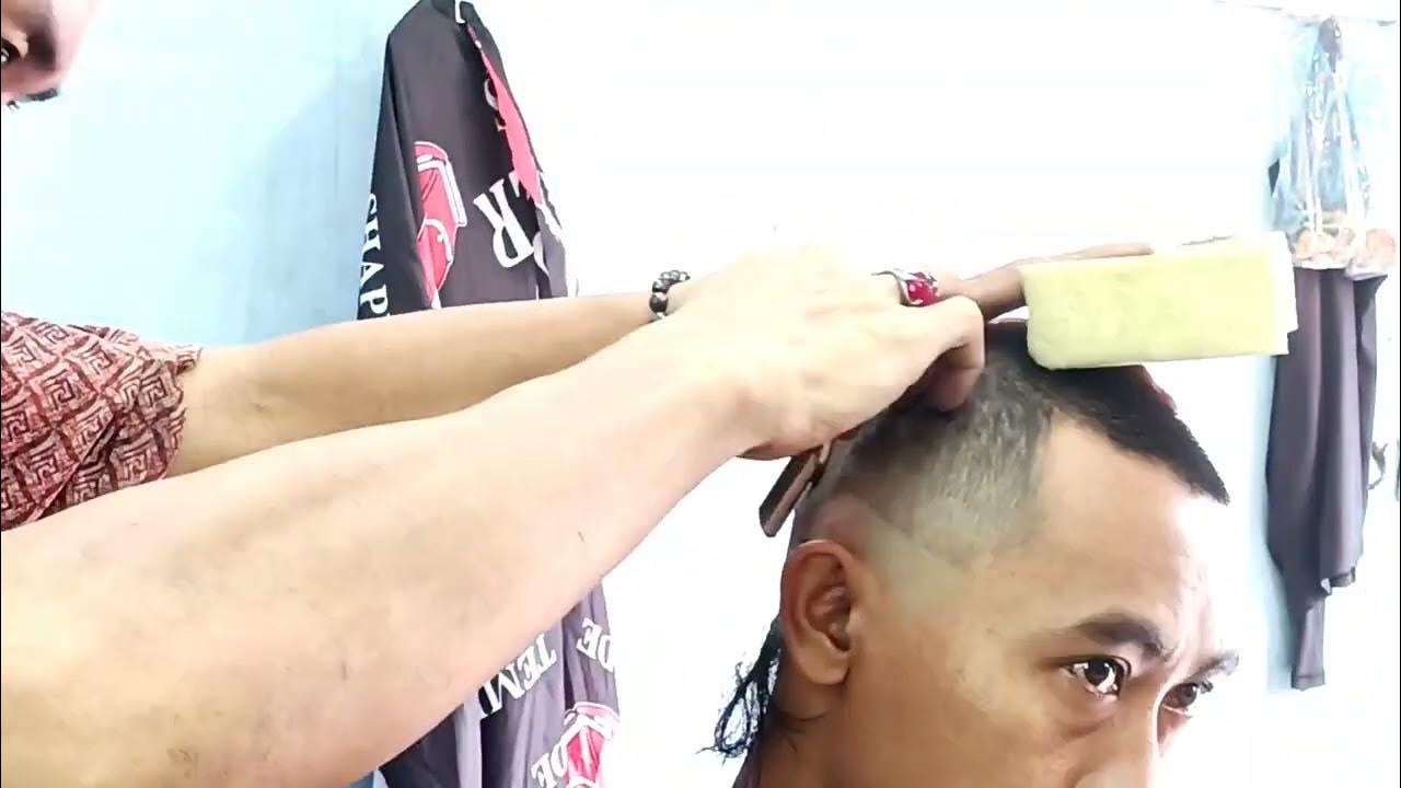 gaya rambut botak fade - YouTube