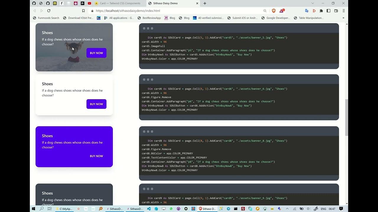 Creating TailwindCSS Cards - YouTube