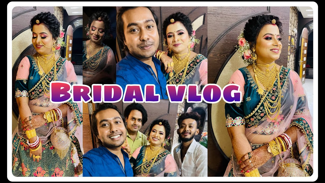 Bridal vlog// happy bride 🥰 ️// makeup tutorial// #viral #makeup # ...