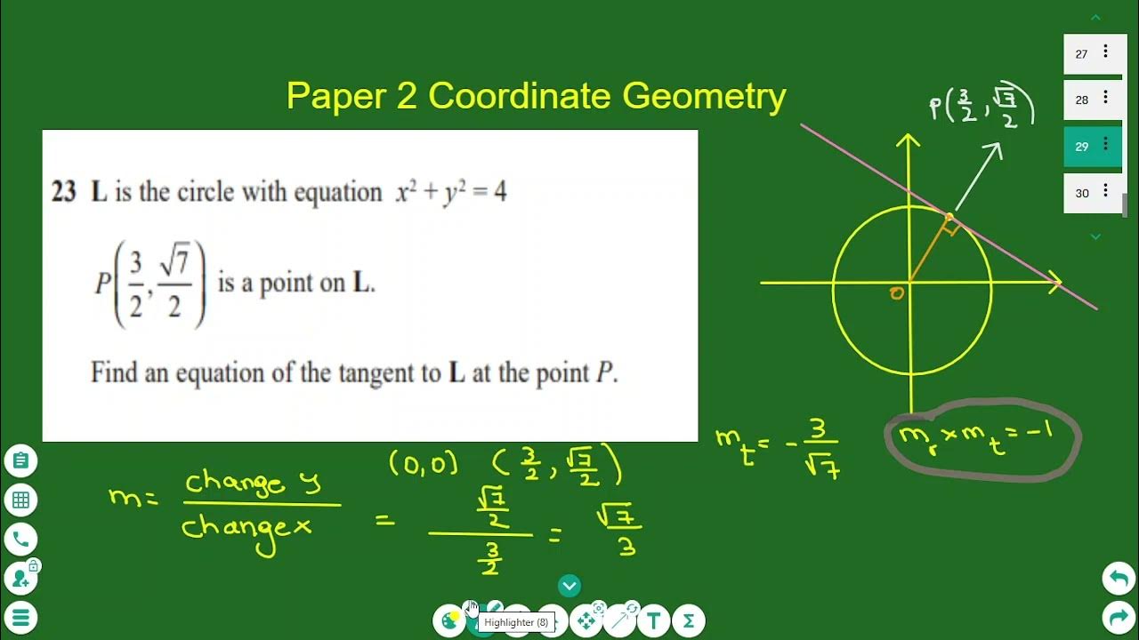 Coordinate Geometry Paper 2 Exam practice in 7 minutes GCSE Maths ...
