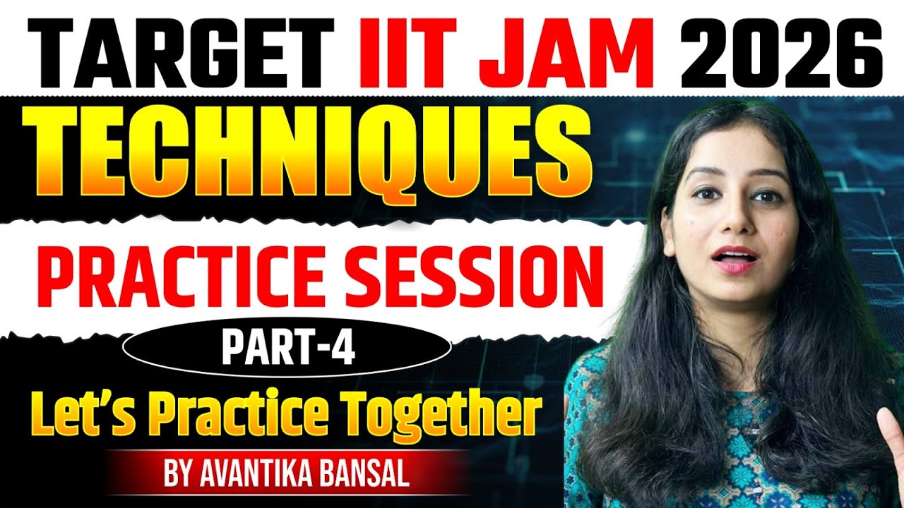 IIT JAM PYQ Questions Practice part 4 II Techniques Question Practice ...