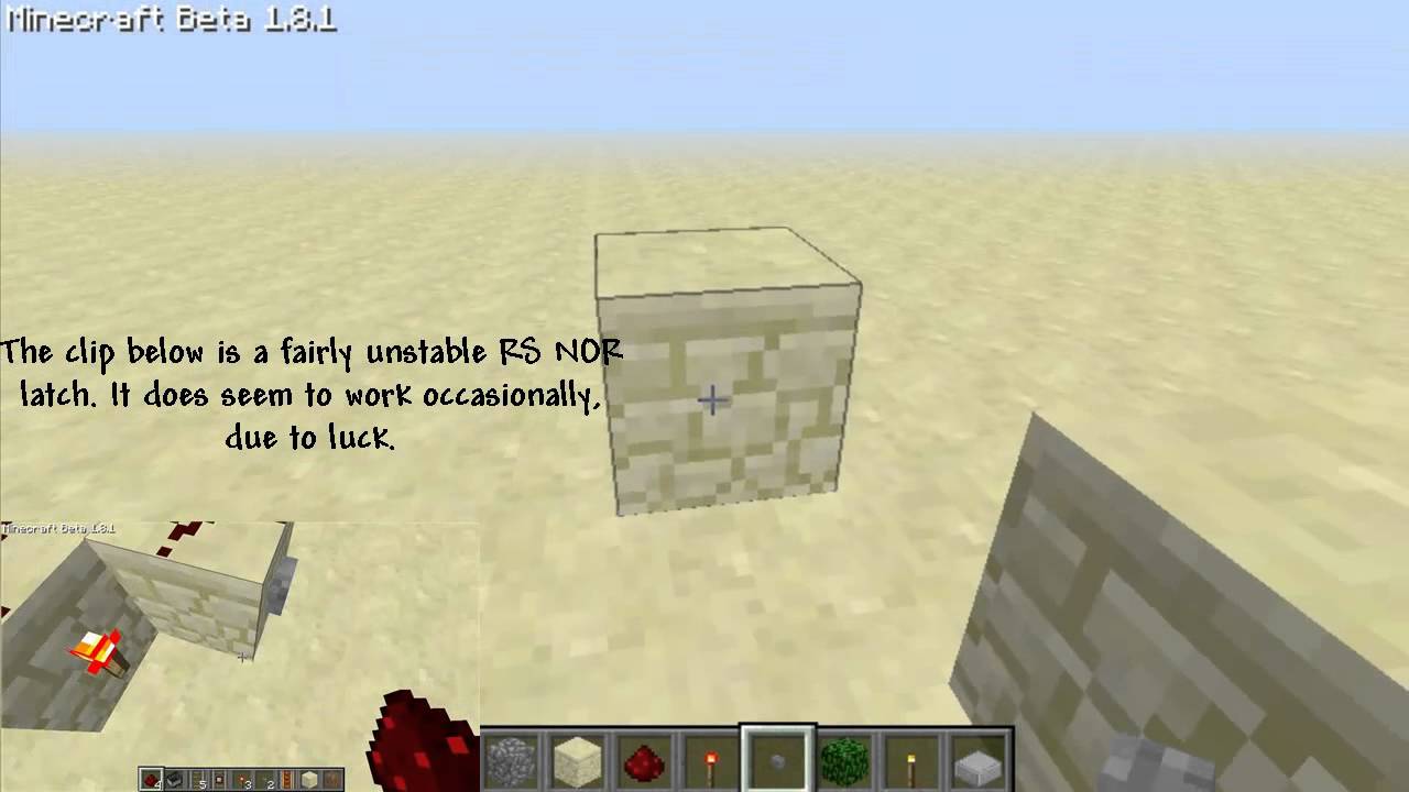Minecraft Extremely Compact Rs Nor Latch Youtube
