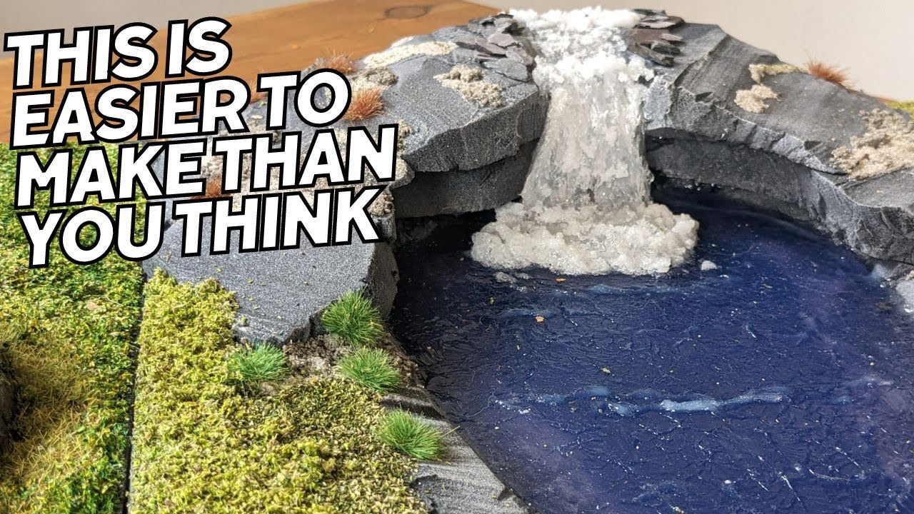 Making Waterfall Scenery Step-by-Step Terrain Tutorial | Modular Gaming ...