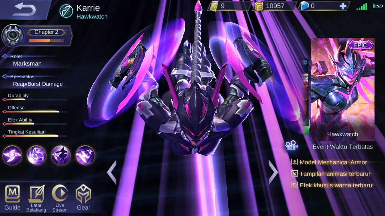 HawkWatch NeW Skin Karrie - YouTube
