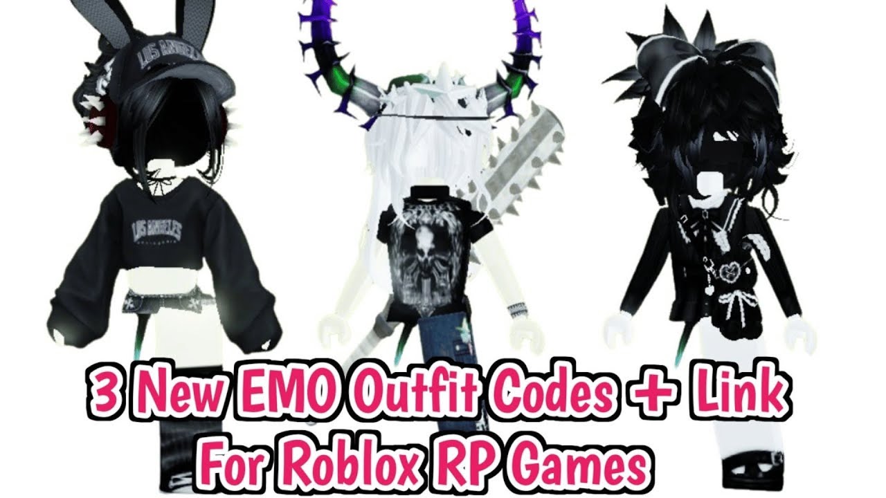 New 3 Emo Outfits ID Codes + Links For Brookhaven RP, Berry Avenue, And ...