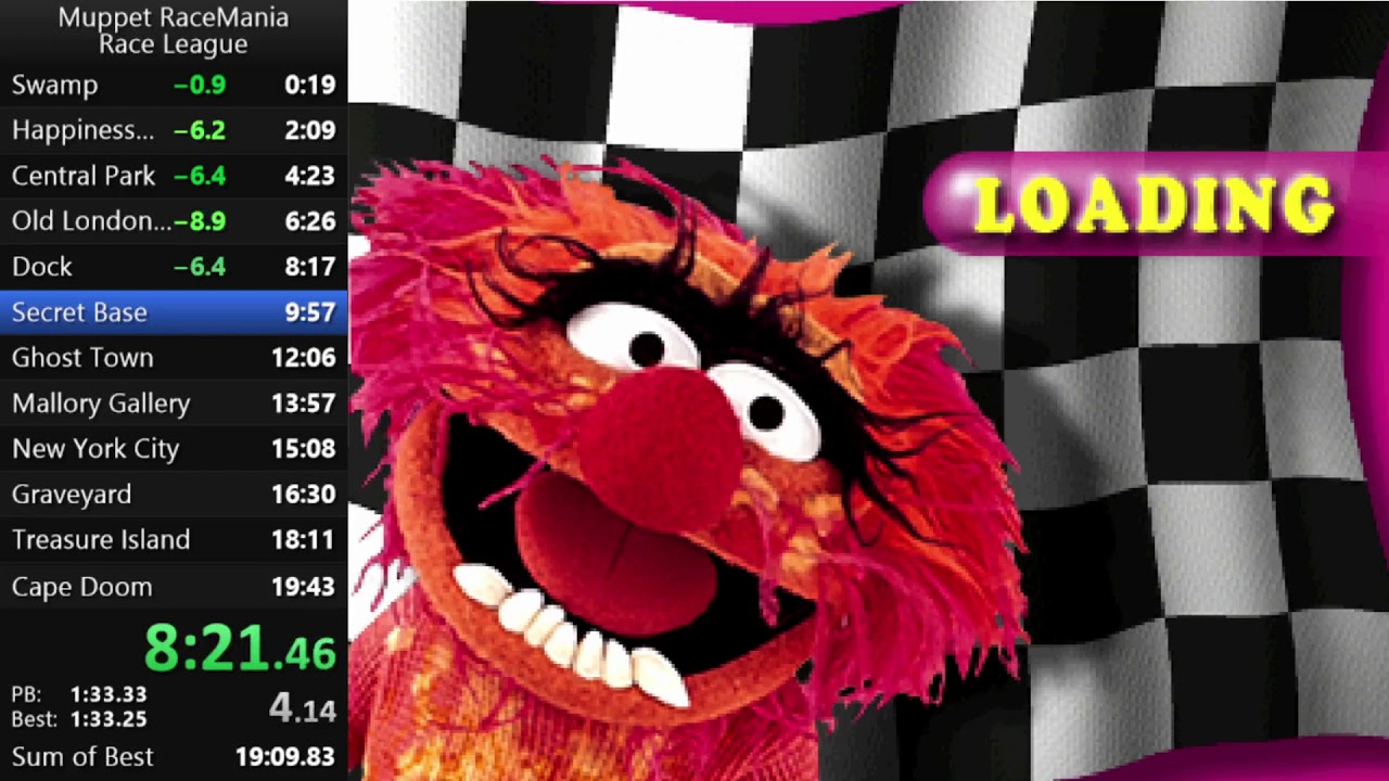 Muppet RaceMania Race League 3 Laps in 19:26.03 - YouTube