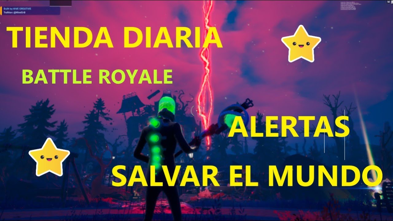 Tienda Battle Royale y Alertas Salvar el Mundo de Fortnite 28-04-2023 - YouTube
