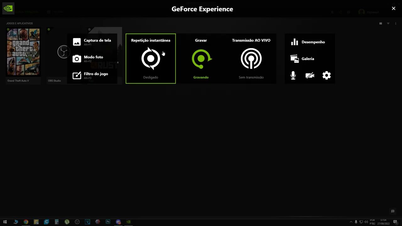 Como habilitar o GeForce Experience para gravar 5 minutos antes! e mais ...