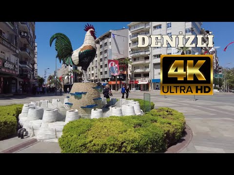 Denizli Merkezde Keyifli Bir Yürüyüş | Şehir Turu ve Günlük Yaşam | 4K 60 FPS