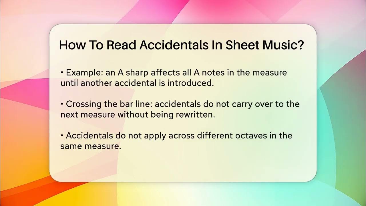 How To Read Accidentals In Sheet Music? - Classical Serenade - YouTube