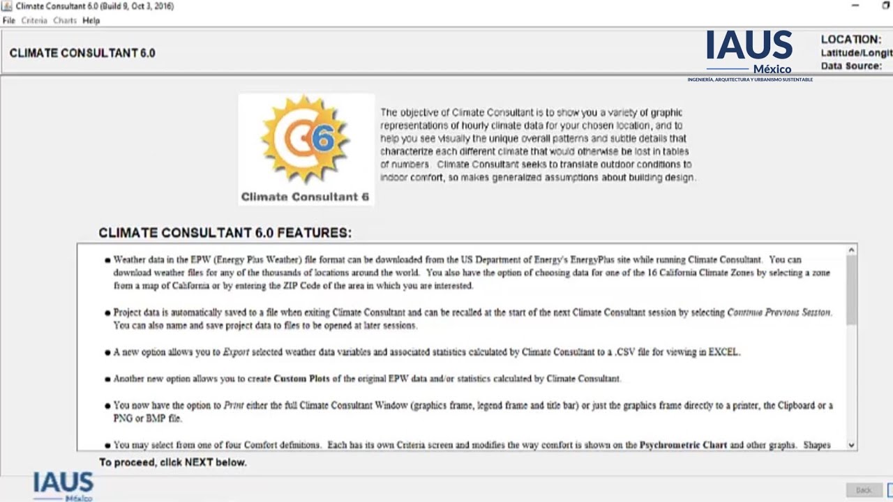 Climate Consultant 6.0 introducción (en español) - YouTube