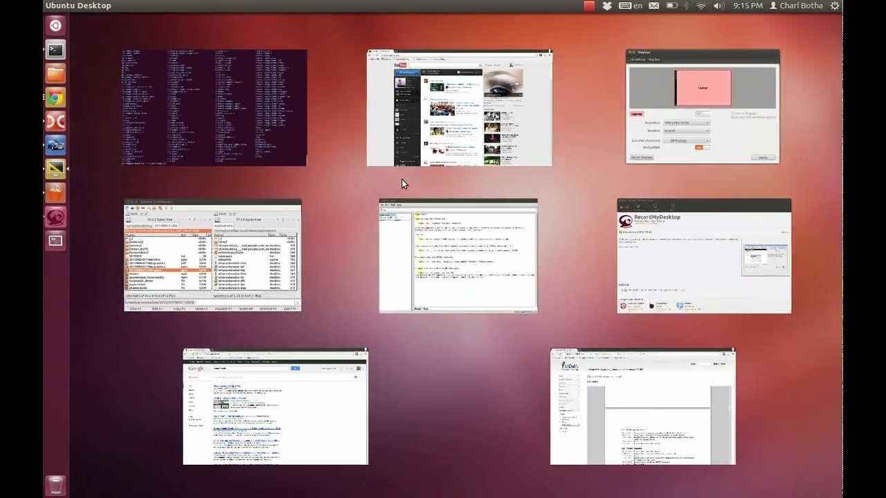 Compiz "Scale Window Title Filter" demo - YouTube