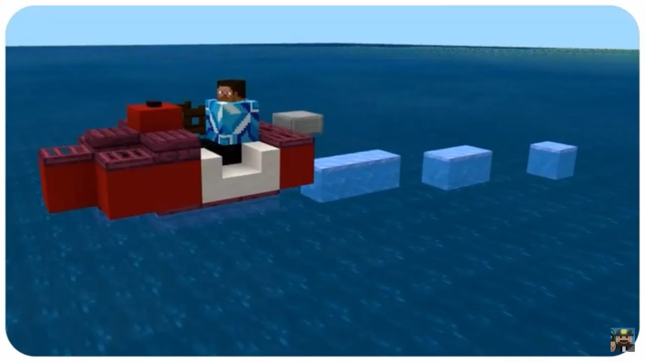 Minecraft: How to build a Jetski In Minecraft | Minecraft Jetski ...