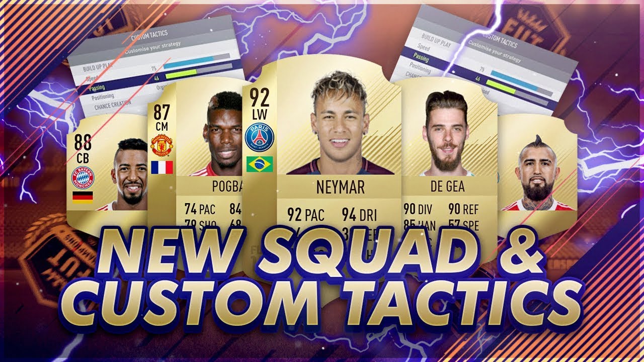 FIFA 18 - NEW UPDATED FUT CHAMPIONS SQUAD, FORMATION, CUSTOM TACTICS & INSTRUCTIONS! - YouTube