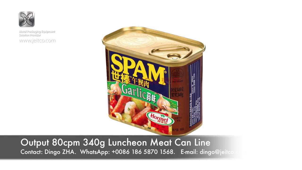 340g Luncheon Meat Can Line #canmaking #foodcanline #Luncheonmeatcan ...