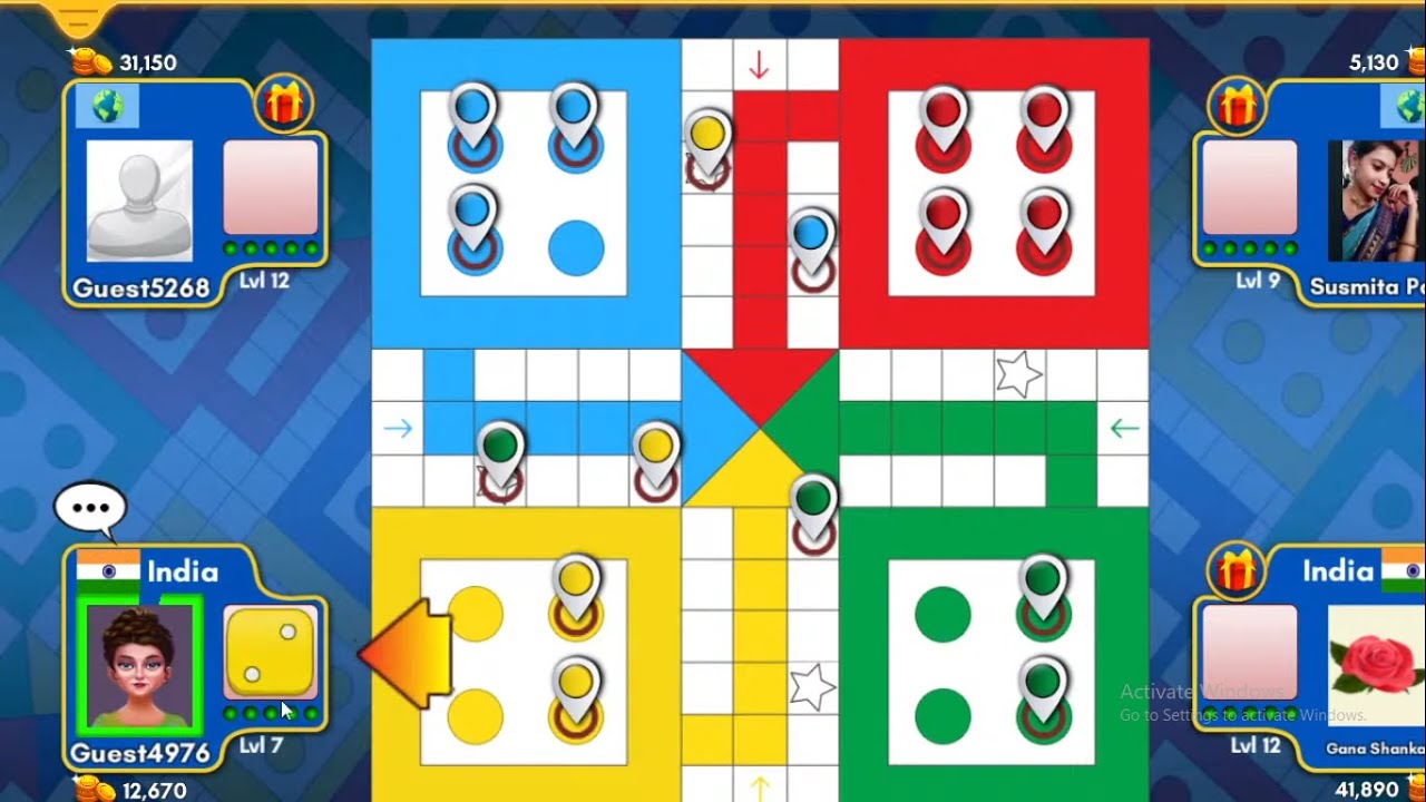 Ludo king poki 234 player game live stream Gameplay online carrom board ...