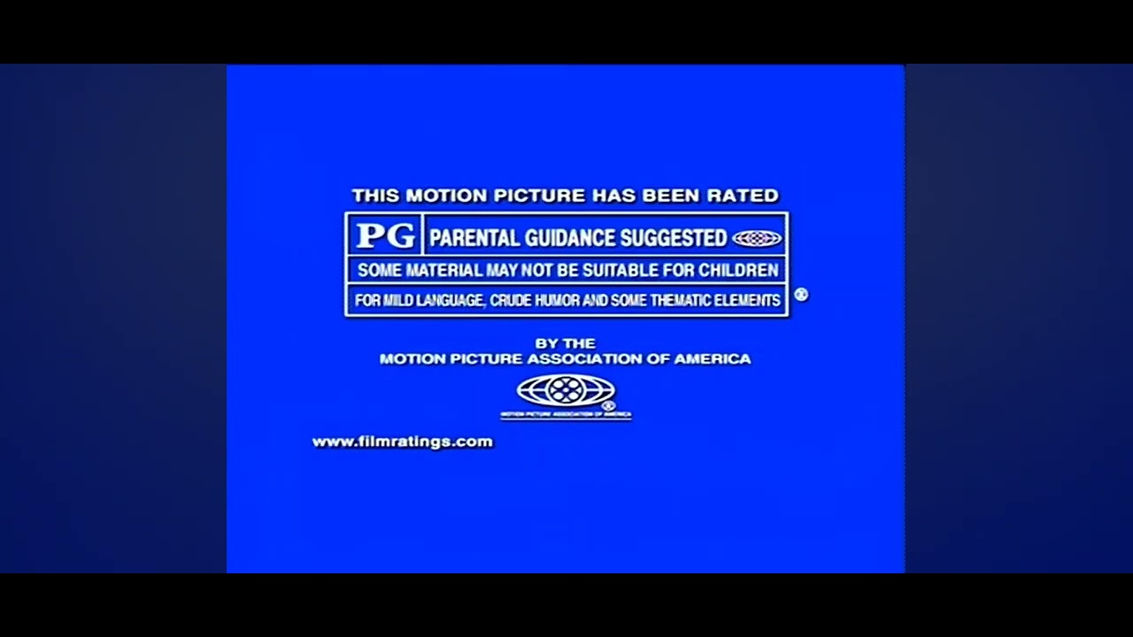 Warning Screen/Blue Rated PG/Format Screen/DreamWorks Animation SKG ...