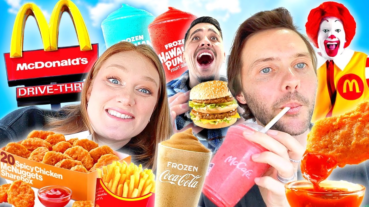 Tasting VIRAL Celebrity Foods! MCDONALDS New Menu Items!!! - YouTube