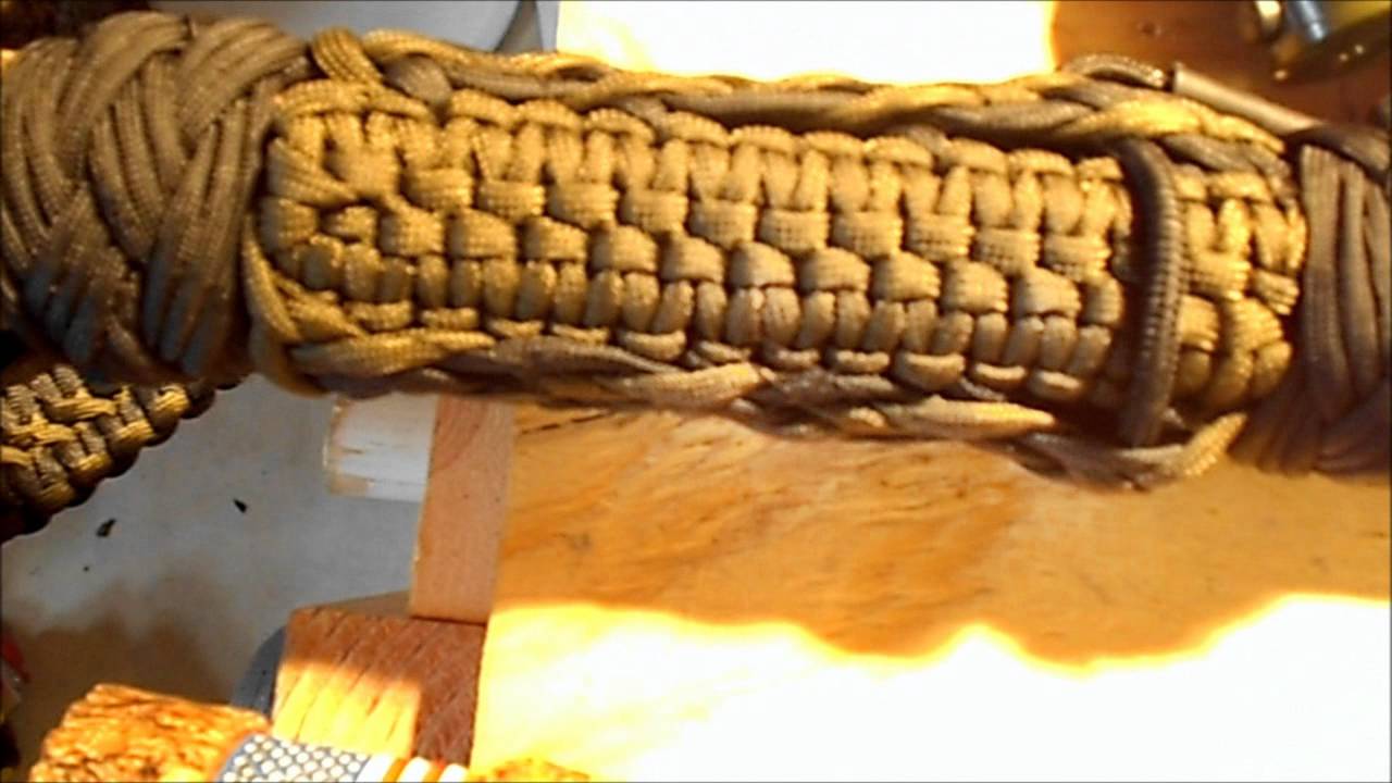 Walking Stick Trio w Paracord - YouTube