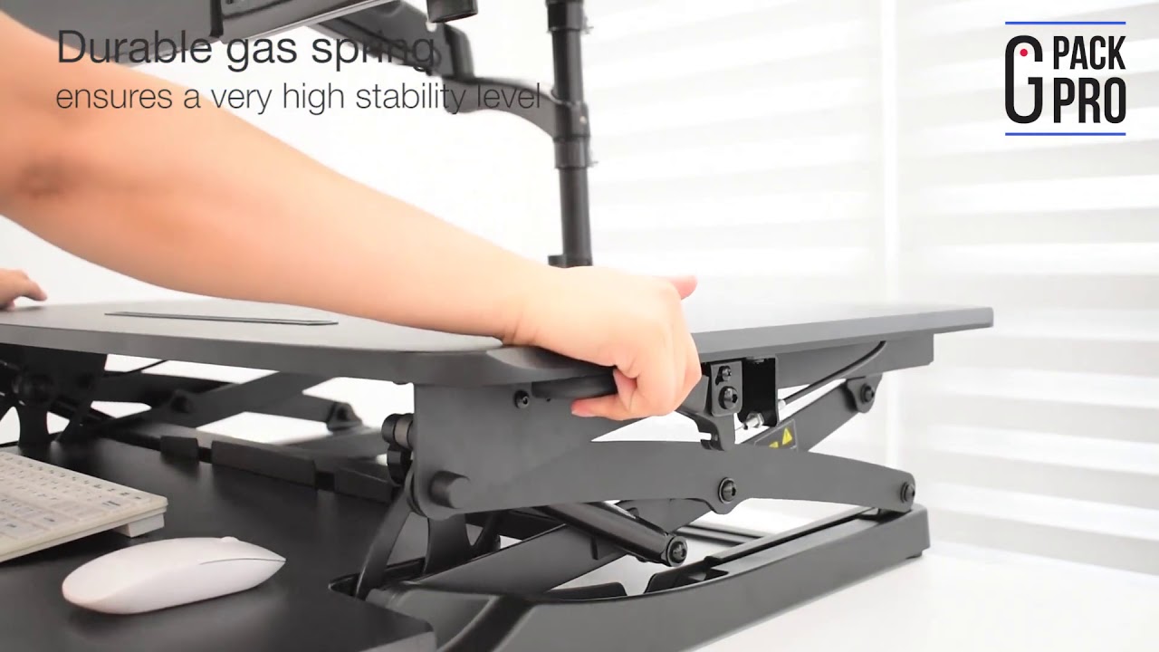G pack Pro 70B standing desk converter5 - YouTube