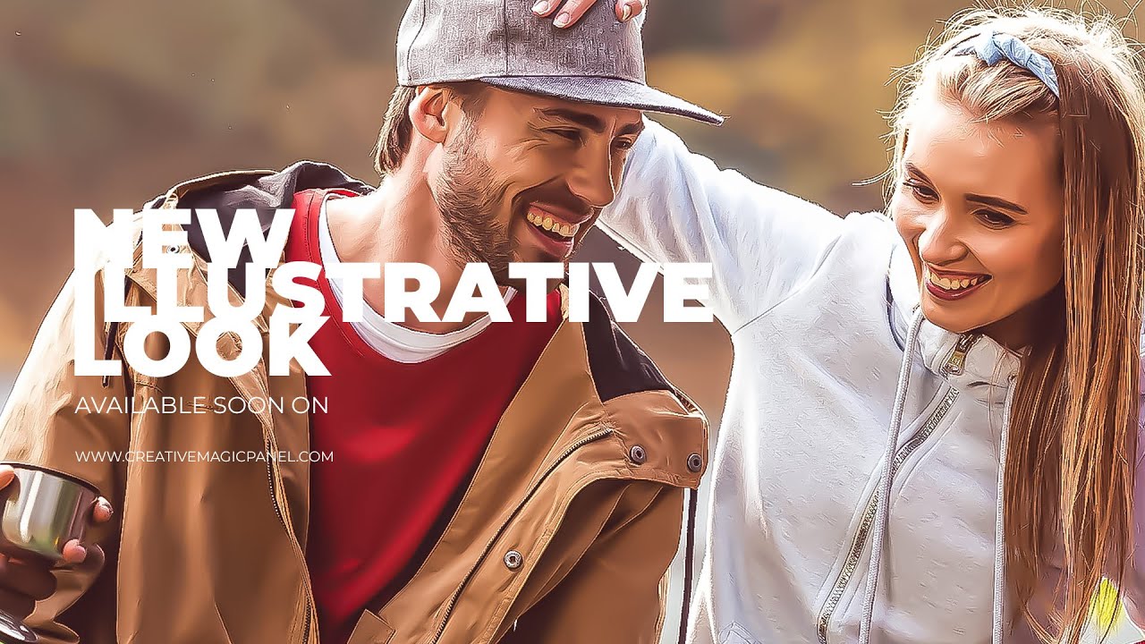 Illustrative Look in Photoshop with Magic Touch Panel - YouTube