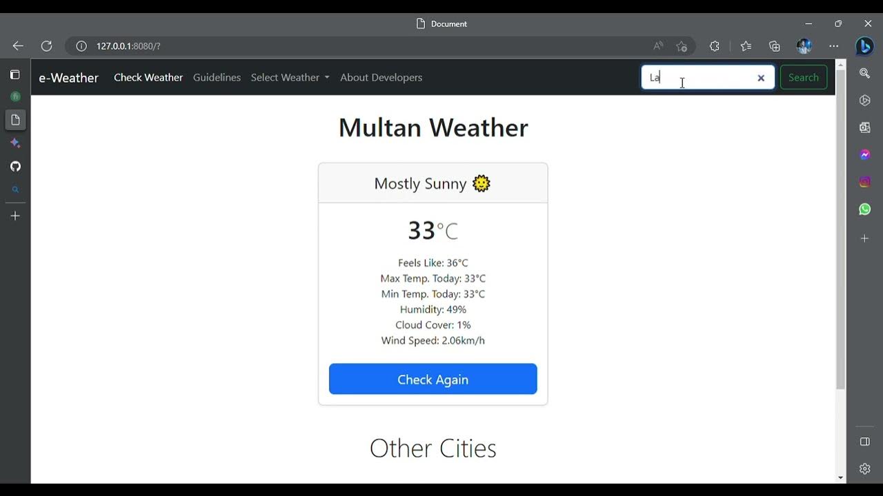 Weather App With Javascript And Rapidapi Youtube