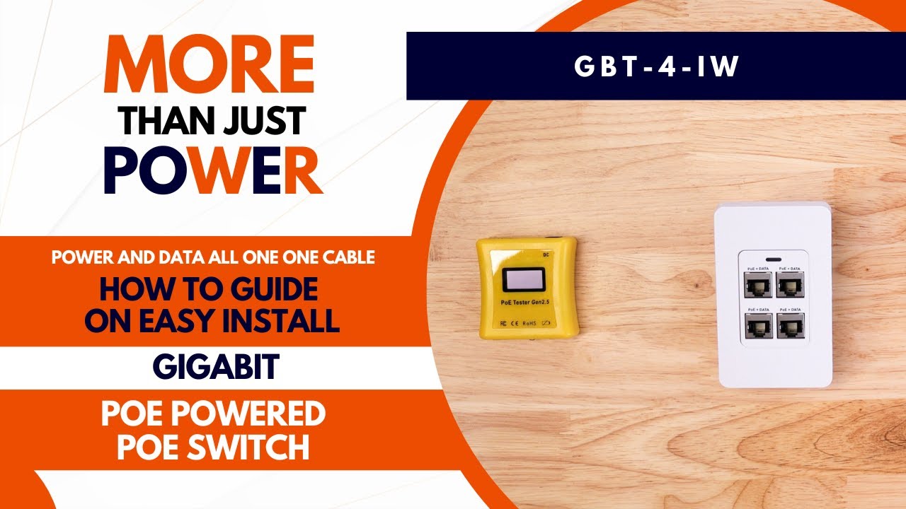 How to set up a PoE Powered Switch | GBT-4-IW PoE Switch Wiring Guide ...