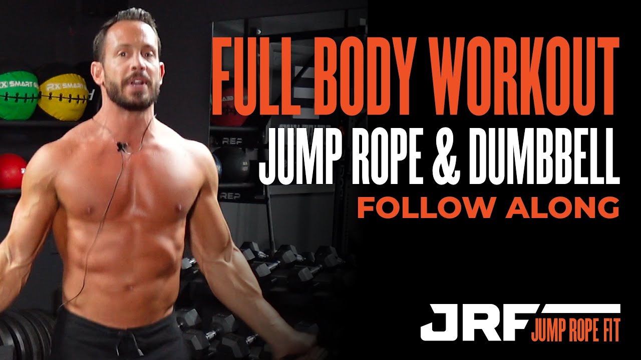 Full Body Follow Along Dumbbell & Jump Rope Workout - YouTube