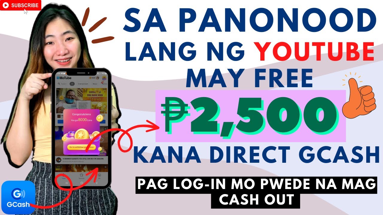 MANUNUOD LANG NG YOUTUBE MAY UNLIMITED ₱2,500 KANA| DIRECT GCASH ...