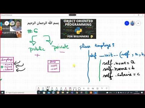 Module: La programmation Orienté Object en python...#POO #python #6 برمجة الكائن بلغة بايثون ...