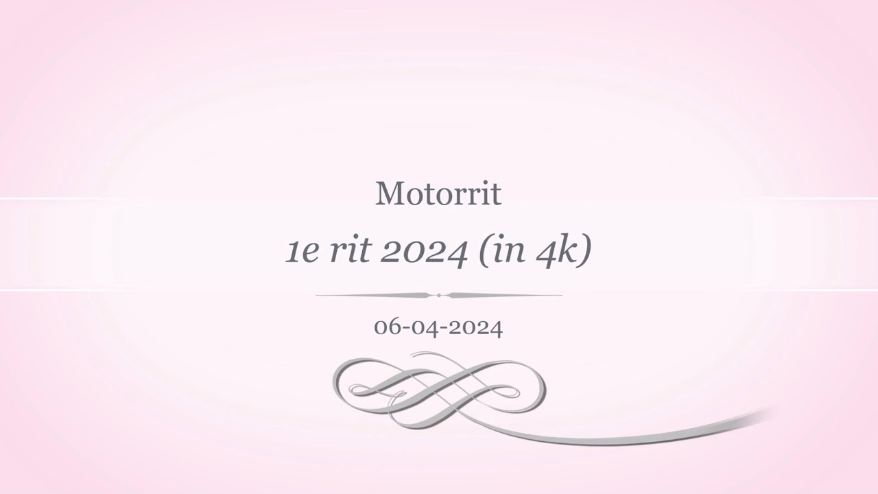 Motorrit: 1e rit 2024 (4k) - YouTube