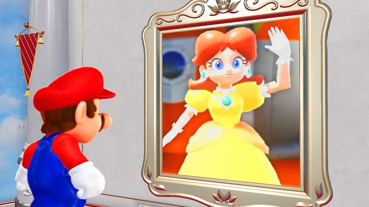 What happens when Mario enters Daisy's Painting in Super Mario Odyssey ...