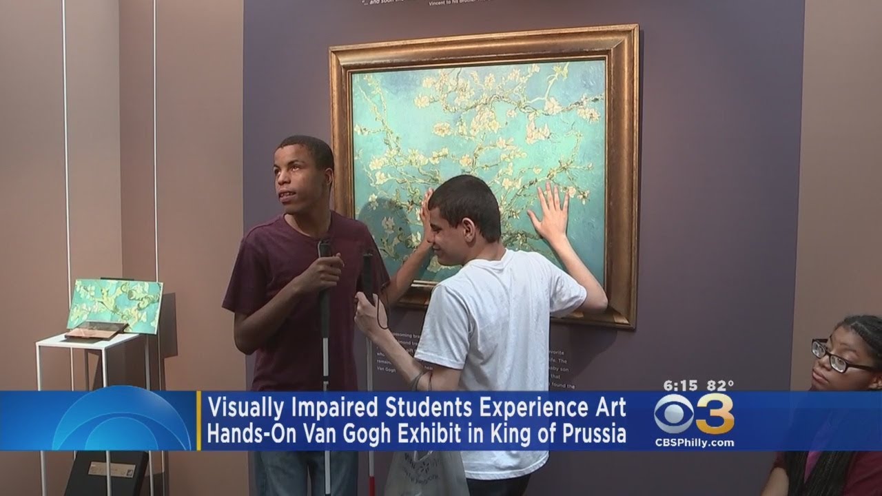 Visually Impaired Students Experience Art At Hands-On Van Gogh Exhibit ...