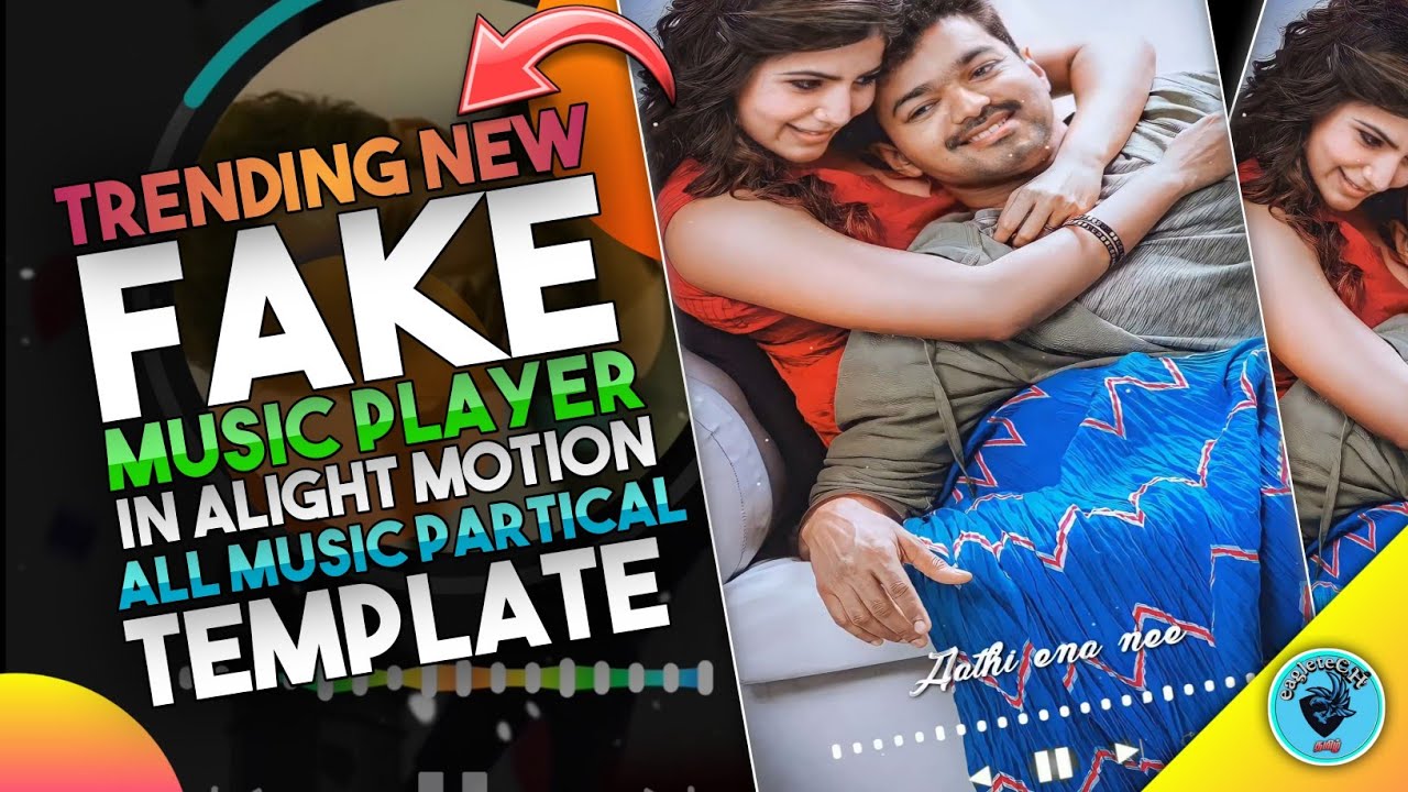 Trending fake music player|full screen 4k editing|alightmotion tutorial ...