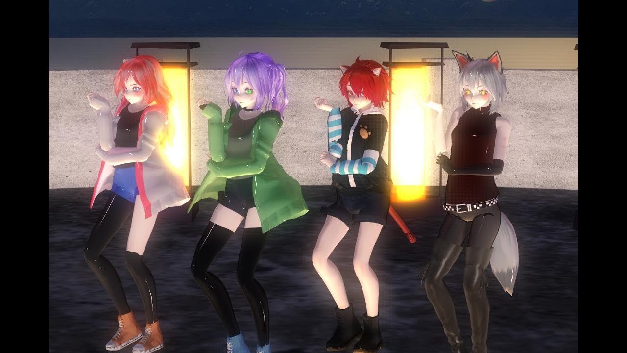 【MMD】Playing with fire 【DL】 - YouTube