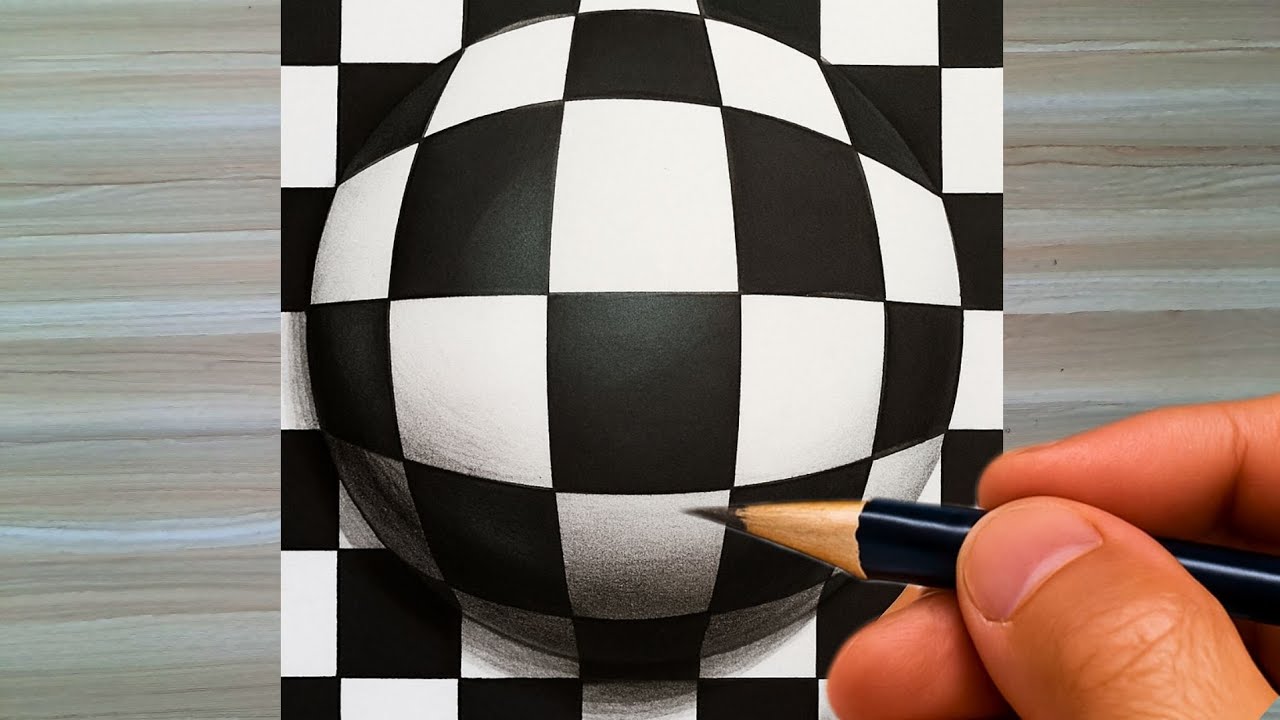 "Just a drawing? Nope... It’s a Professional Optical Illusion!" - YouTube