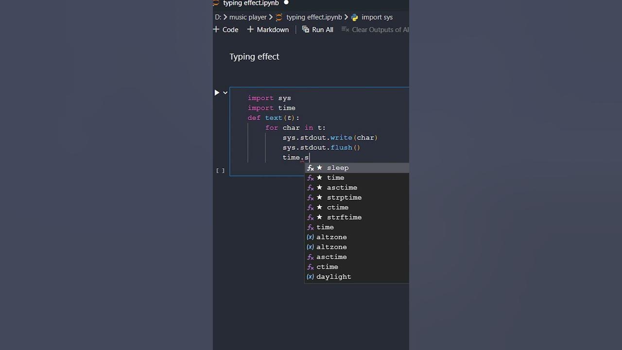 Create a Typewriter effect in Python - YouTube