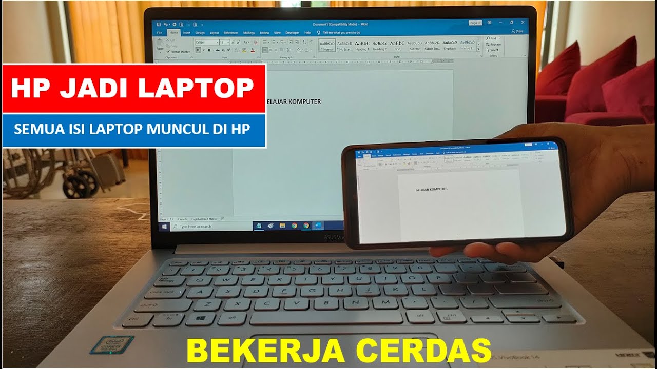 Cara Menjadikan HP Sebagai Laptop atau Cara Memunculkan Isi Laptop ...