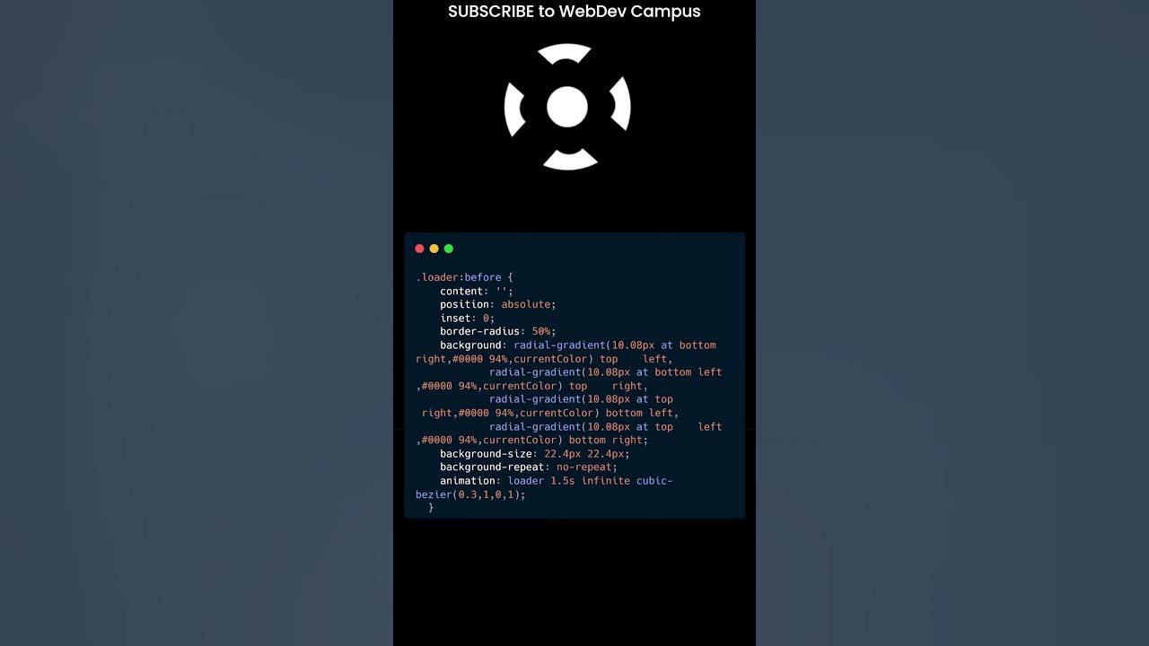 Loading Animation Using Html Css With Source Code Youtube