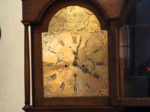 Wm. Cooper of Hamilton, England 1810 Oak Tall Case Grandfather Clock C ...